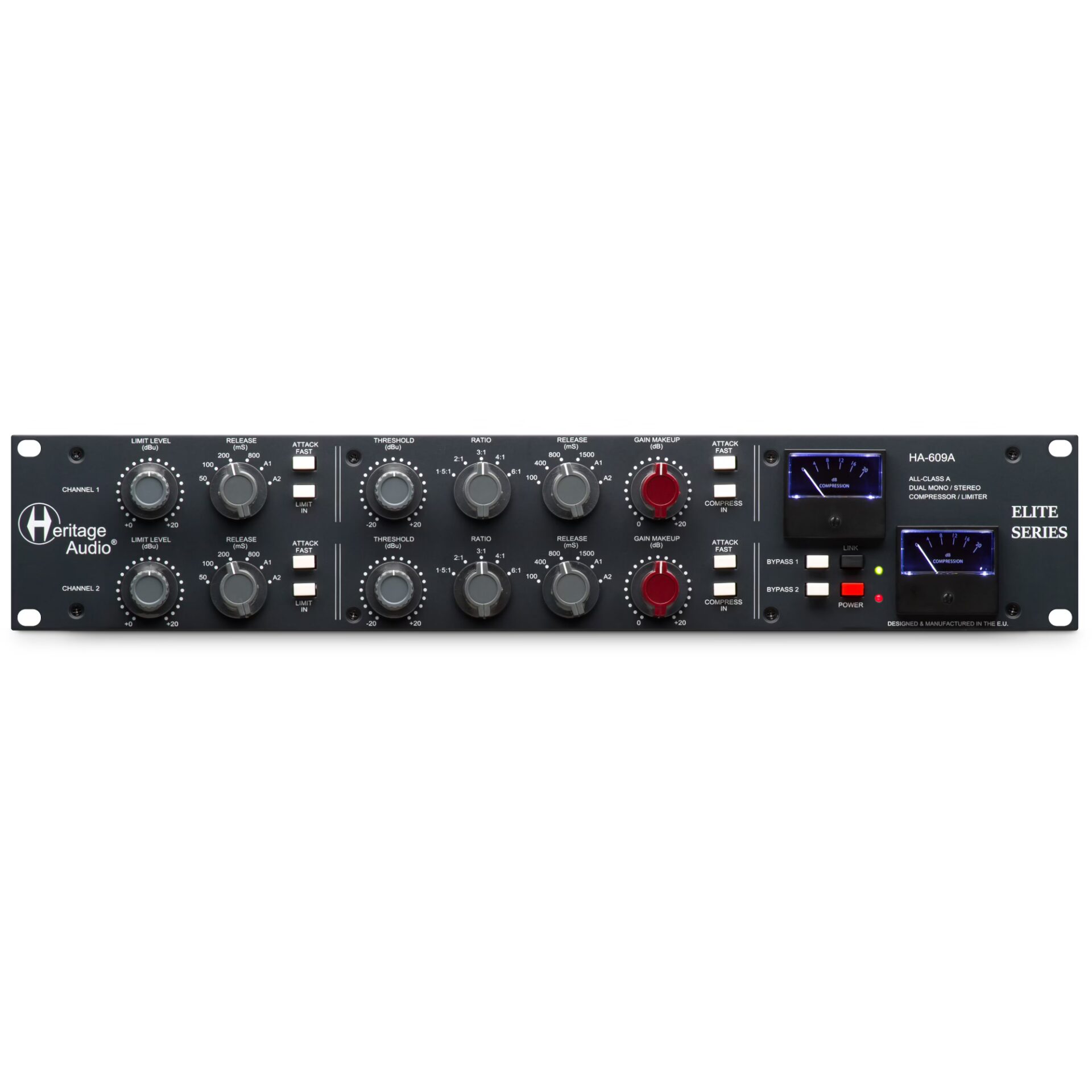 Heritage Audio HA609A Elite Stereo/Dual Mono Compressor Limiter ...