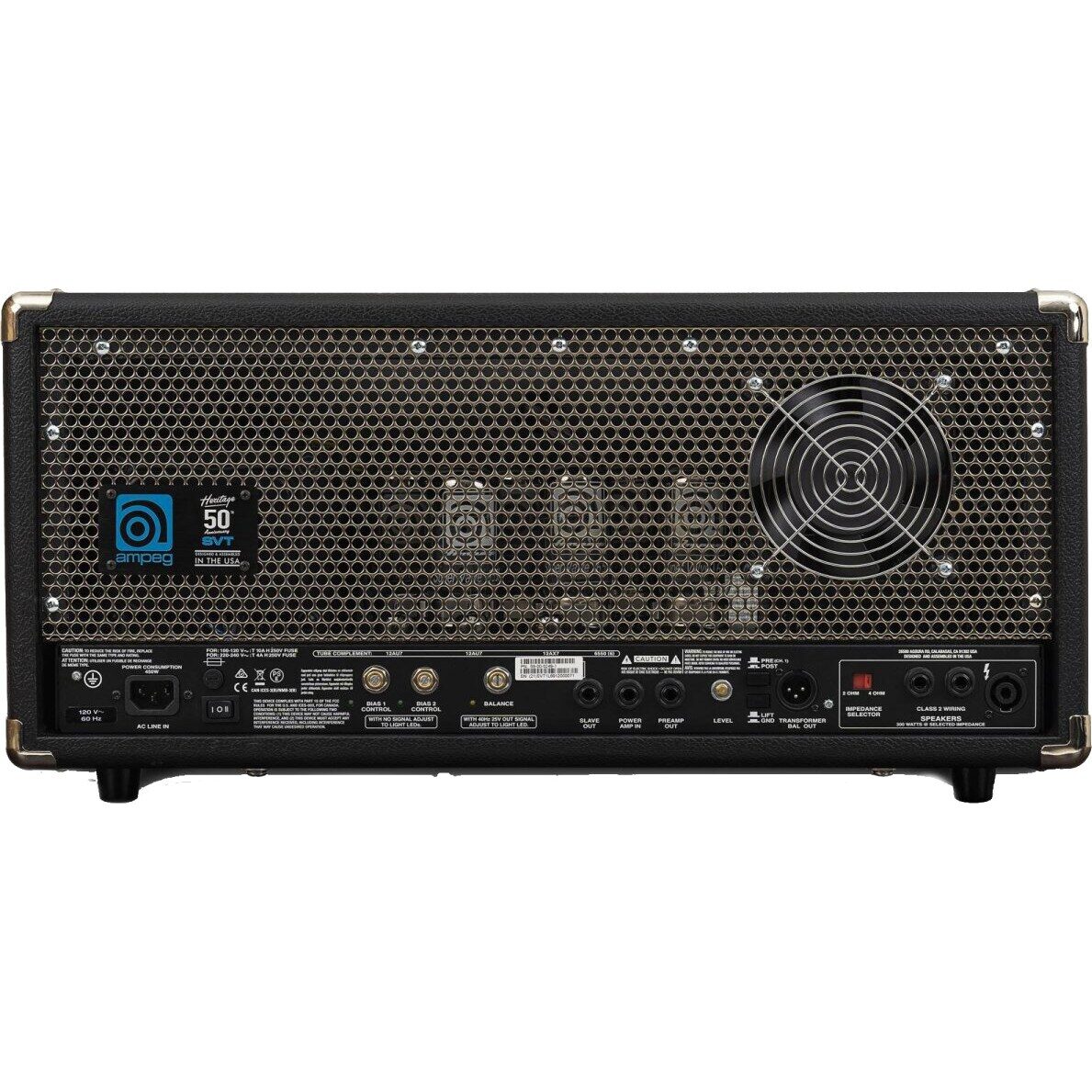 Ampeg SVT-50TH Heritage Special Edition Bass Amplifier Top, 300W ...